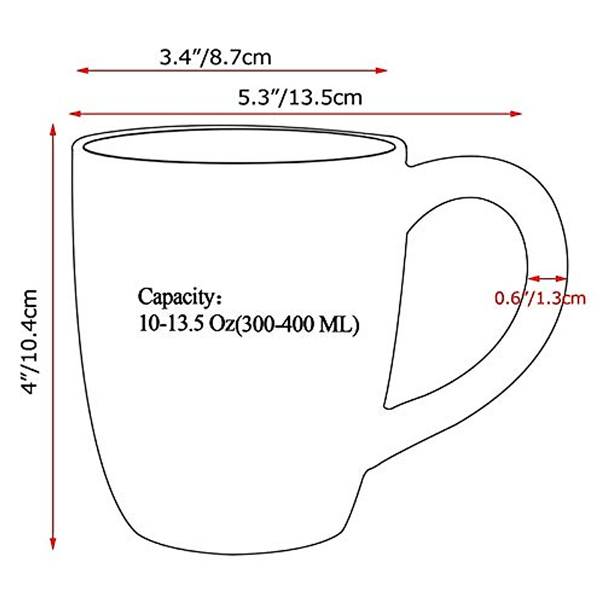 Schliersee White Ceramic Coffee Mugs set of 6, Stylish Embossed Coffee Cups Set with Different Patterns, for Coffee, Tea, Milk, Cocoa, Cereal (11.8 Ounce), for Christmas Gift