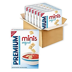Premium Original Mini Saltine Crackers, 6 - 11 oz Boxes