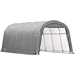 ShelterLogic Replacement Cover Only No Frame-12x20x8 Round Garage in a Box 90541 for Model 62780 (7.5oz Gray)