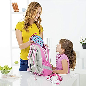 Headphone Case for Riwbox CT-7 Pink/for Jack CT-7S Cat Green 3.5mm/ for iClever IC-HS01/ for Mpow BH297B Wired/for Picun Bluetooth Wireless Over-Ear Headphones Headset for Kids-Box Only