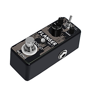 Koogo Guitar Flanger Pedal for Analog Flanger Effect Pedals Classic Metallic Flanger Sounds Effect As Ture Tone 2 Modes Best Retro Sound Effector