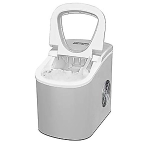 Frigidaire EFIC118-SILVER-KL Ice Maker Machine, Compact Countertop, Silver Medium