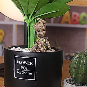 ZEshops Miniature Fairy Garden Sitting Groot Figurine PVC Statue Groot in for Kids Home Car Decor Gift