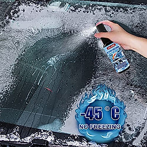 QPMBJ Winshield Spray De-Icer - Winter Windshield Removal Defrosting Liquid & Snow Melting Agent, Windshield Ice Melt Spray, Updated Car Glass Deicing Agent Spray (50ML)
