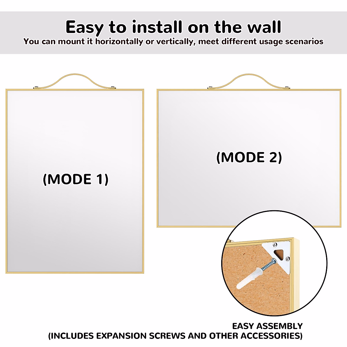 Small Dry Erase Board, Magnet Board for Wall, 16" X 12" Portable Aluminum Frame Mini Whiteboard, Magnetic Dry Erase Board with Holder, to Do List White Board for Office, Home, Kitchen, School