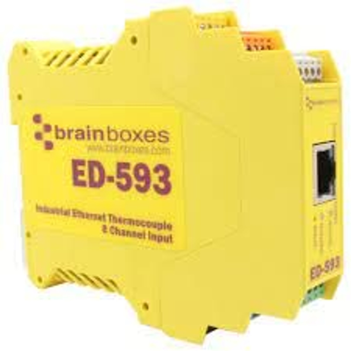 Brainboxes ED-593 Ethernet-8 Thermocouple Input Ctlr Operating Temperature -40f To +185f