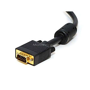 Monoprice 50ft Super VGA M/M CL2 Rated (For In-Wall Installation) Cable w/ Ferrites (Gold Plated)