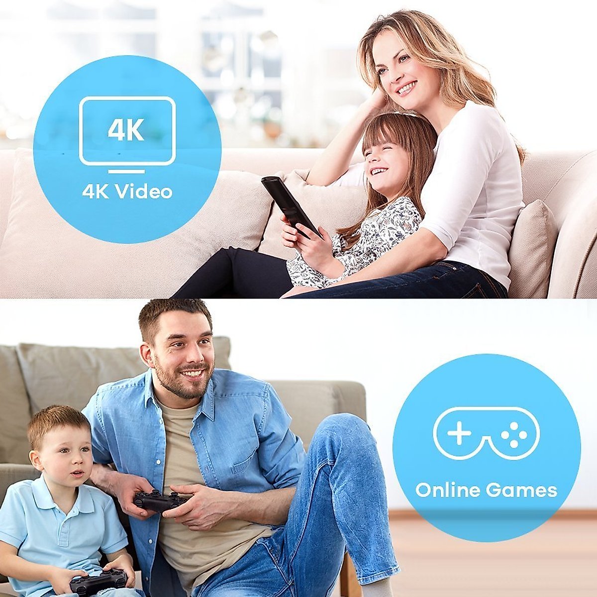 Zyxel AV1300 Powerline Ethernet Adapter Starter Kit | Plug & Play | MIMO | HomePlug AV2 | GbE | Faster than AV1000 and AV1200 | Ideal for Smart TVs, On-Line Games, 4K Streaming | PLA5405V2KIT