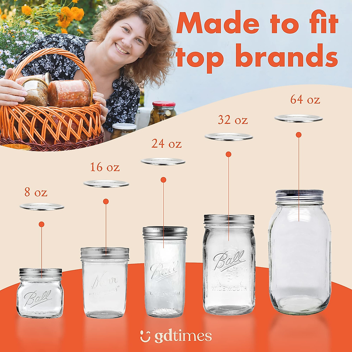 Canning Lids Regular - 108 Pcs Regular Mouth Canning Lids 108 Canning Labels, Canning Jar Lids Regular Mouth For Ball Canning Jars, Canning Supplies Mason Jar Lids Regular Mouth Mason Jar Lids Labels