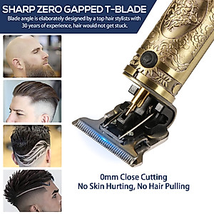 BA-BOLING Hair Clippers for Men Professional, Pro t Outliner Edgers Trimmer for Mens Hair Cutting, Zero Gapped Beard Trimmer Hair Clipper Cordless Electric Led Display for Barbers