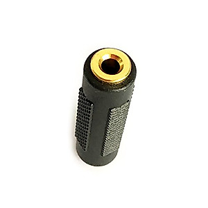 3.5mm Stereo Jack to 3.5mm Stereo Jack Female to Female Adapter Connector Gold Plated (3 Pack)