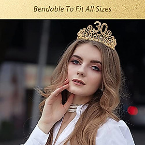 30th Birthday Gifts, 30th Birthday Tiara for Women, 30th Birthday Tiara and Sash, 30th Birthday Tiara and Sash for Women, 30th Birthday Crown, 30th Birthday Sash, 30th Birthday Gifts for Women