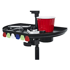 Gator FrameworksCases Clamp-On Microphone Stand Accessory Drink Holder and Guitar Pick Tab 14" x 9", Extra Large Tray (GFW-MICACCTRAYXL)
