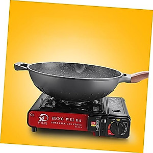 Yardwe 1pc Portable Gas Stove Mini Grill Outdoor Stove Grill Burners Butane Gas Burner Emergency Stove Kit Propane Stove for Camping Outdoor Gas Cooker Camping Cooker Barbecue Stove Suite