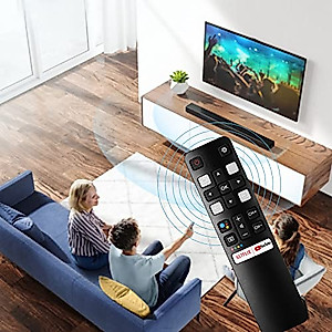 Anloti RC802V Voice Remote Control Rplacement Compatible with All TCL Android 4K UHD Smart TV