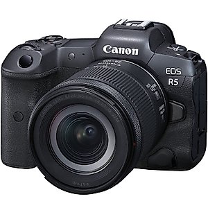 R5 Full Frame Mirrorless Camera + RF 24-105mm F4-7.1 is STM Zoom Lens Kit, Black (Compatible with Canon Products) (Renewed)