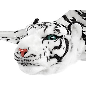 BRUBAKER Huge White Tiger Rug 78x47 Inch
