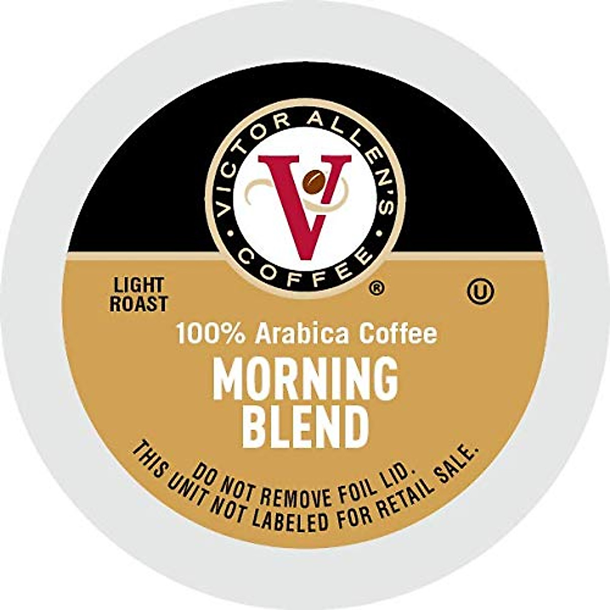 Victor Allen's Coffee Morning Blend and Decaf Donut Shop Blend Single Serve Coffee Pods for Keurig Brewers