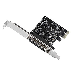 PCIE to DB25 LPT Parallel Port Expansion Card with Low Bracket, PCI Parallel Port Converter Adapter Controller for Printers, Programmers, Scanners, Support DOS, 8/7 /