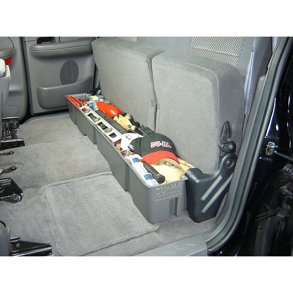 DU-HA Under Seat Storage Fits 00-03 Ford F-150 Supercab (also fits 04 Heritage Supercab), Dk Gray, Part #20007