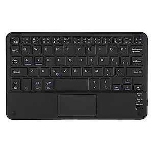 ASHATA Bluetooth Keyboard,7 Inch Wireless Ultra Slim Touchpad Scissors Feet Design Bluetooth Keyboard Accurate Shut-Off Device Provides Full Access to All Ports and Functions