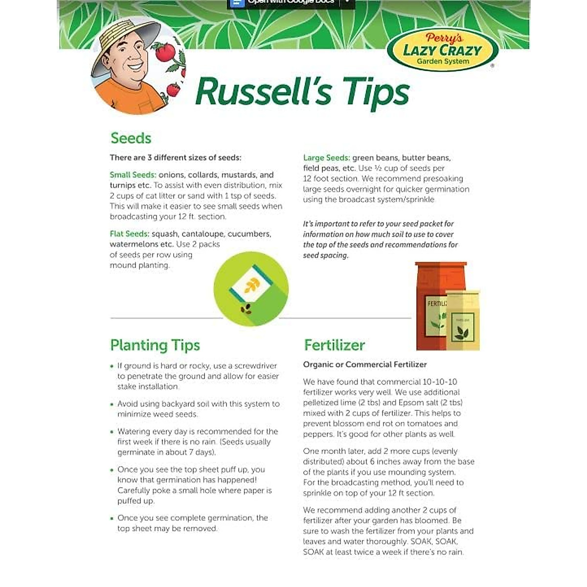 Lazy Crazy Garden - Grow Vegetables & Fruits On Your Lawn - 12x3 FT Biodegradable Garden Bed Soil