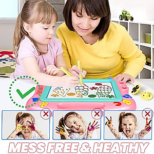 Toddler Toys for 1 2 3 4 5 Year Old Girls Boys, Magnetic Drawing Doodle Board Gifts for 1 2 3 4 Year Old Kids, Doodle Board Learning Toys for Toddlers Age 1 2 3 4 5 Christmas Birthday Gifts