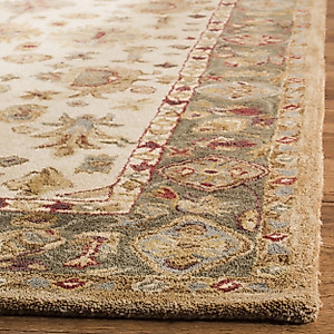 SAFAVIEH Anatolia Collection Area Rug - 8' x 10', Ivory, Handmade Traditional Oriental Wool, Ideal for High Traffic Areas in Living Room, Bedroom (AN547B)