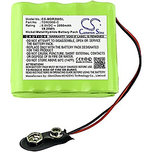 BORNMIO Replacement Battery for Megger TDR2000/2R Echometer Time Domain reflectometer Megg TDR2000-C (2000mAh)