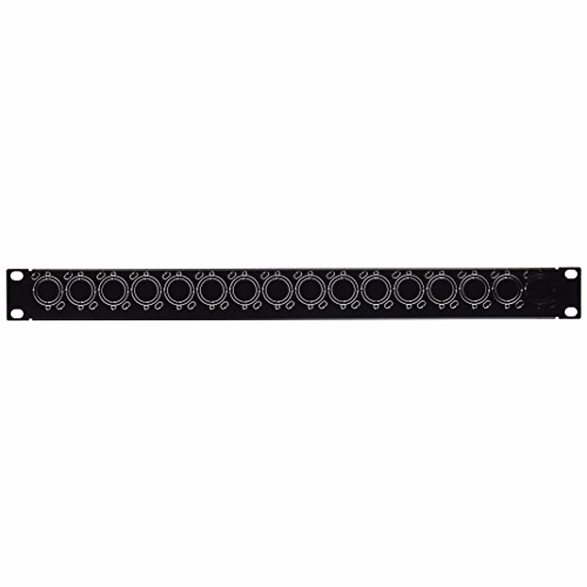 Gator Rackworks Rack Mount Universal Knockout Panel Accessory for Cable Management; 1U Size (GRW-PNLUNIKO),Black