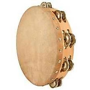 Holy Land Gifts Instr-Tambourine-10 Rnd-Goatskin