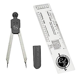 EMI Deluxe EKG Caliper and EKG ruler Combination Set EKR-453