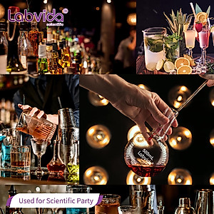 Labvida 2pcs of Glass Boiling Flasks of Flat Bottom, Vol.500ml, Borosilicate 3.3 Glass, LVD002