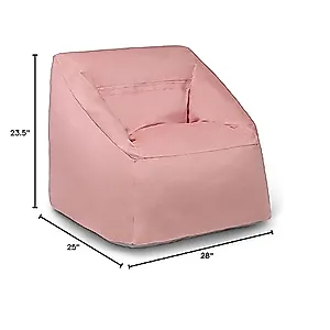 Delta Children Cozee Cube Chair, Kid Size (For Kids Up To 10 Years Old), Blossom