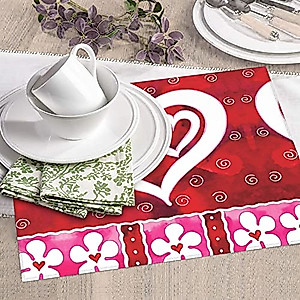 Heart & Flowers Printed Drying Mat For Kitchen Ultra Absorbent Microfiber Dishes Drainer Mats Non-Slip Silicone Quick Dry Pad - 18 X 16inch