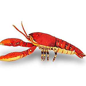 Ruzucoda Realistic Stuffed Lobster Cute Dolls Plush Animal Toys Red 12 Inches