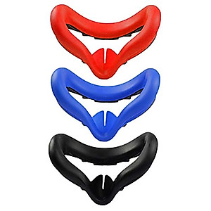 NUMONE VR Face Cover and for Oculus Quest 2, Silicone Eye Pad Compatible for Oculus Quest 2 VR Sweatproof Lightproof Silicone Cover Eye Pad