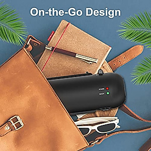 Laminator, 9-Inch Cold Thermal Laminator Machine with 20 Laminating Sheets for Teachers, 6 in 1 Mini Personal Lamination Kit with Pouches Cutter for Home Office School