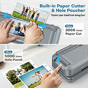 Laminator, A4 Laminator Machine, WORIKIZE Thermal Laminator with Laminating Sheets 20 Pouches for Home Office School