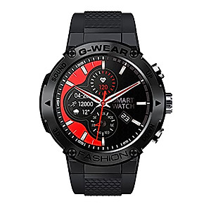 COSULAN Smart Watches for Men, Sport Fitness Watch with IPS Screen/Bluetooth Calling/Auto Heart Rate Monitor/Blood Pressure/SpO2/Sleep Monitor/Waterproof, Fashion SmartWatch（Black）