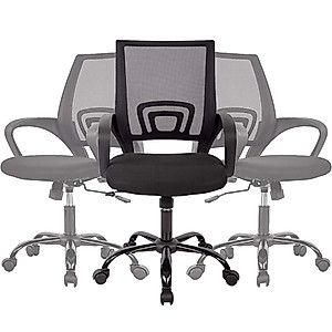 Mid Back Mesh Ergonomic Computer Desk Office Chair,3 Pack