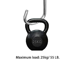 LUNKUIVY 120 Pack 2.8 Inch S Hooks Stainless S Shaped Hooks Heavy Duty for Hanging Pans and Pots, Coffee Cups, Clothes, Plant, Silver