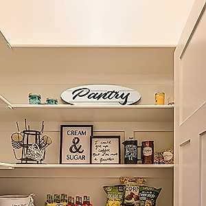 3 Pieces Farmhouse Bathroom Signs Pantry Signs Wall Decor Laundry Wooden Signs Rustic Hanging Bathroom Pantry Laundry Wood Art Printed Decor for Home Door Room Wall Decoration (Cute Style)