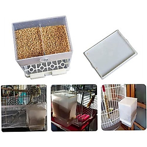 Fallaloe Automatic Bird Feeder - No-Mess Bird Feeder,Parrot Feeding cage Accessories,Suitable for Small and Medium Parrotsand Birds Seed Feeder for(1pcs)