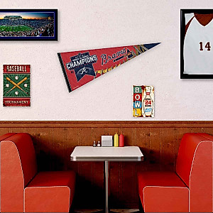 WinCraft Atlanta Baseball 2021 World Champions Soft Felt Pennant