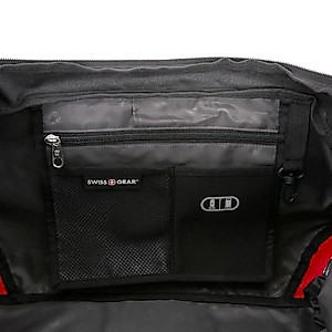 SwissGear 1900 Travel Duffle Bag, Black/Red, 22-Inch