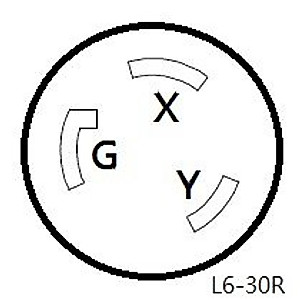 Parkworld NEMA L6-30 Extension Cord, Locking 3-Prong, 30 AMP, 250 Volts, 7500 Watts (50FT)