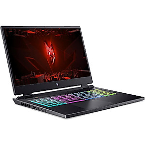 acer Nitro 17 Gaming Laptop (17.3" QHD 165Hz, AMD 8-Core Ryzen 7 7840HS (Beat i7-12700H), 64GB DDR5 RAM, 2TB SSD, GeForce RTX 4060 8GB), 4-Zone RGB, Wi-Fi 6E, IST Cable, Bag, Win 11 Home, Black