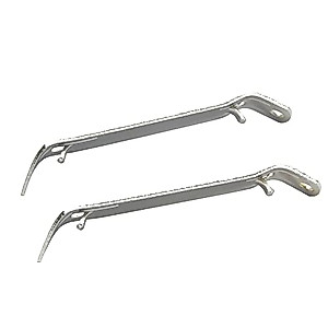 Chef Craft Select Durable Plated Iron Bottle Opener, 4.5 inches in length 2 piece set, Gray