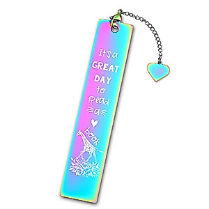Great Day Read Inspirational Bookmark Gifts for Women Girls Giraffe Lovers Bookworm Sister Daughter Lovers Book Female Friend Sister Gifts Friendship Gifts